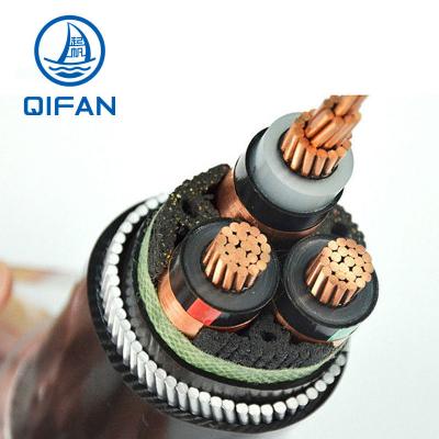 China Cabo de alimentação de tensão média 20kv 30kv 150mm2 185mm2 240mm2 Conductor de cobre e alumínio Single 3 Core XLPE Insu à venda