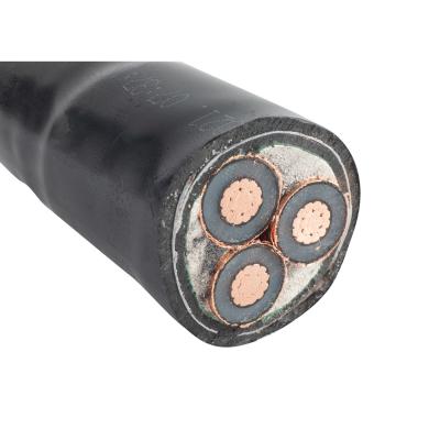 China Cabo de alimentação de tensão média Voltagem média 12/22.7kv 19/33kv Yjv32 Condutor de cobre XLPE Cabo de alimentação blindado isolado à venda
