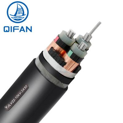 China 3.6/6 (7.2) Kv Copper Aluminum Conductor Three Core XLPE Insulated Cts Unarmored Cable for sale