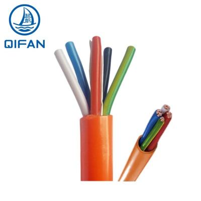Cina Cavo elettrico a bassa tensione 2c+E 6mm2 Cavo circolare arancione in vendita
