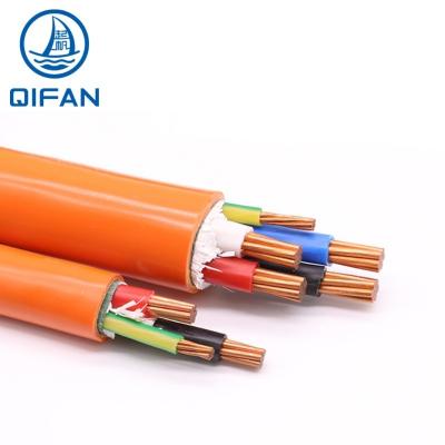 China Laagspanningsstroomkabel Oranje cirkelkabel 3c+E 4mm2 Bc V90 450/750V kabel Te koop