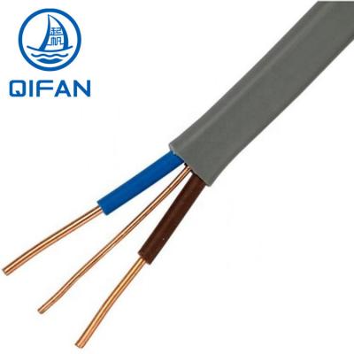 Cina Cavo di filo di costruzione rame piatto TPS PVC isolante rivestito filo elettrico gemello e filo di terra in vendita