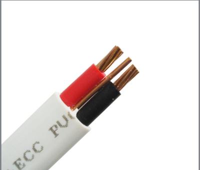 China Gebouwdraadkabel Vlak tweelingkabel Rood en zwart Koperdraad Te koop