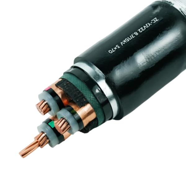 Quality 3*70mm2 Medium High Voltage Power Cable 8.5KV 15Kv Armored For Underground for sale