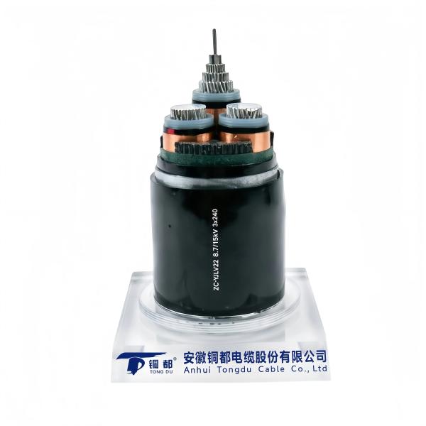 Quality 3*70mm2 Medium High Voltage Power Cable 8.5KV 15Kv Armored For Underground for sale