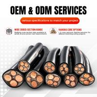Quality 3+1 Core Flame Retardant 4 Cores Cable For Factory Three Phase Main Power for sale