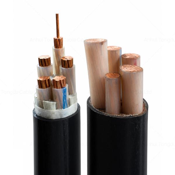 Quality 4x10mm2+1x6mm2 XLPE Copper Cable 0.6kV 1kV Flame Retardant for sale