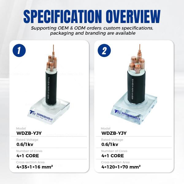 Quality Copper Core 5 Core Shielded Cable 4x50mm2+1x25mm2 XLPE Flame Retardant 0.6/1kV for sale