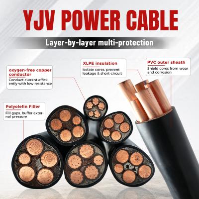 China Shopping Mall Main Power Cable ZR-YJV 4x150mm²+1x70mm² XLPE Copper Flame Retardant for sale