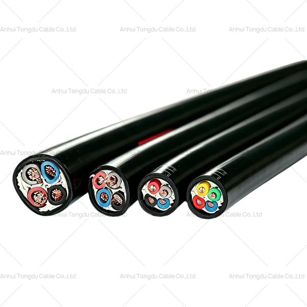 Quality Heavy Duty 4 Core Control Flex Cable RVV 4x4.0mm2 PVC Stranded Copper Cable for sale