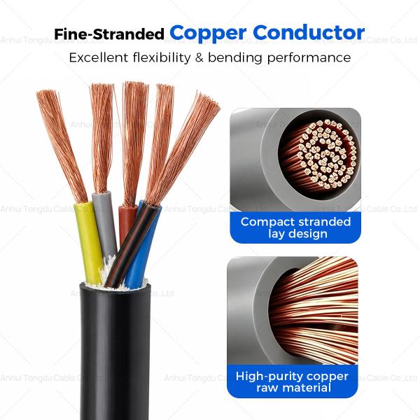 Quality Fire Alarm Multi Core Cable 5 Core 1.5m2 RVV For Emergency System for sale