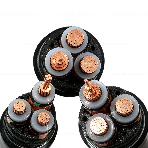 Quality Underground Distribution High Voltage Power Cable 3 Core 35mm2 YJV22 XLPE for sale