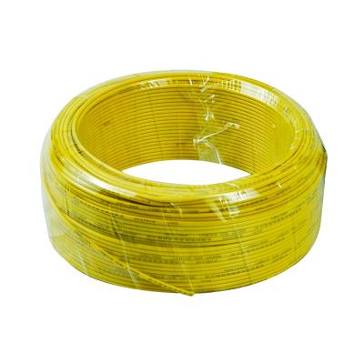China Yellow  PVC Copper Single Core Switch Wire 450v 750V Lighting Control Cable for sale
