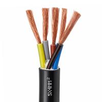 Quality RVV 5x4.0mm2 5 Core Flexible Cable PVC Multi Circuit Strand Flexible Copper for sale