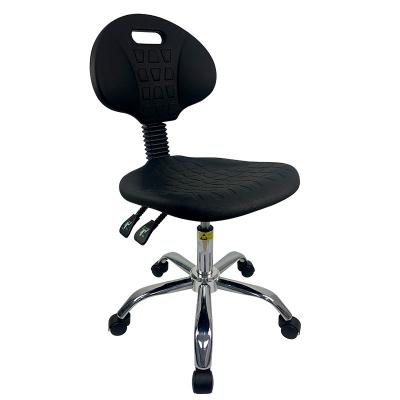 China Black PU Foam Anti Static Lab Chair Esd Lab Chair With Backrest for sale
