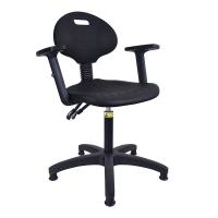 China 360mm Back PU Lab Antistatic Chairs for sale