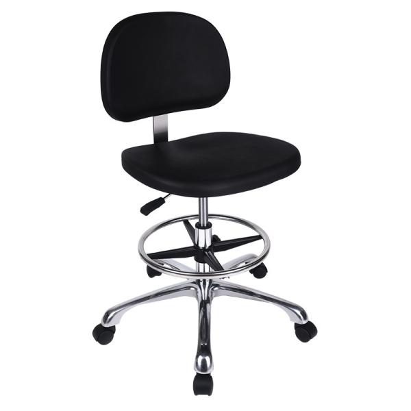 Quality Adjustable Industrial Anti Static Chairs Lab Custom PU Leather Chairs For for sale