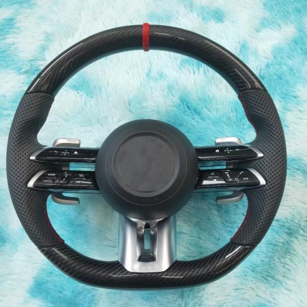 Quality Ergonomic Round PU Steering Wheel Race Wheel For Car Modification Production for sale
