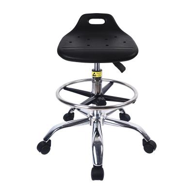 Heavy Duty Antistatic PU Lab Esd Work Stools Chair For Laboratory Hospital Clean Room Workshop