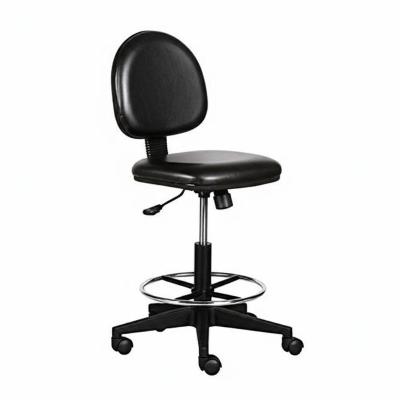 China 300 Lbs Weight Capacity Black PU Leather ESD Lab Chair with Easy To Clean Surface for Laboratory Use for sale