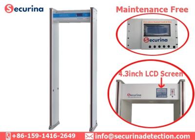 Cina Rilevazione visiva della clip dell'allarme acustico dell'alto di sensibilità di porta metal detector della struttura in vendita