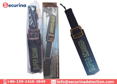 Cina Il nero leggero portatile dell'analizzatore della bacchetta del metal detector di sicurezza con l'allarme acustico in vendita