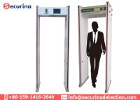 China 200 Level LCD Screen Metal Detector Security Doors With Intelligent Convert Zones Function for sale