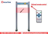 China Elliptical Column Walk Through Security Detector , Door Frame Metal Detector Multi Zone for sale