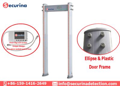 China Portas de segurança do detector de metais do ponto de verificação da prova do tempo IP55 com quadro de porta do cilindro à venda