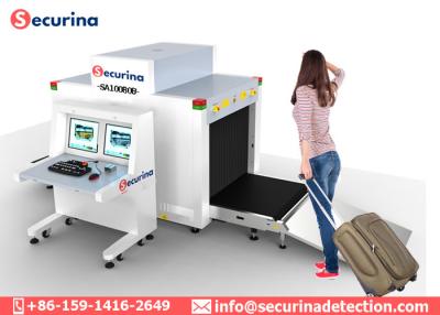 Cina Dimensione bassa del tunnel del trasportatore X Ray Baggage Scanner 0.2-1.2mA 58db 1000mm×800mm in vendita