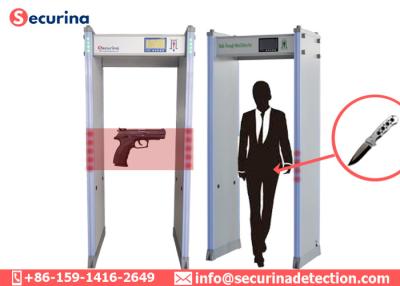 Cina Metal detector 45 AC100V~240V incurvato zone 50/60Hz della struttura di porta dell'indicatore dell'allarme in vendita