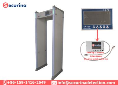 China AC100V~240V-Weg durch Metalldetektor-Flugsteige 45 Zonen mit Richtungszähler zu verkaufen