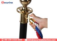 China Velvet Rope Crowd Control Stanchion Post Queue Pole For Theaters for sale