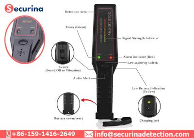 Cina Alto strumento sensibile dell'analizzatore di sensibilità di sicurezza della bacchetta regolabile del metal detector in vendita