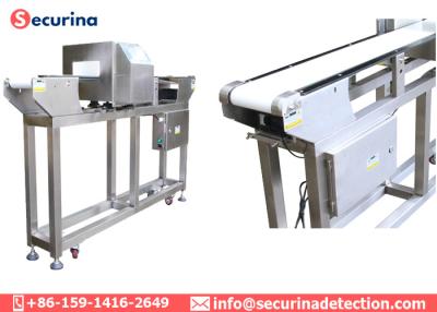 China Varredor industrial da inspeção da agulha do transporte do detector de metais da correia do produto comestível à venda