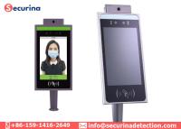 China 8inch LCD Display Face Recognition Body Temperature Measuring Thermometer For Access Control for sale