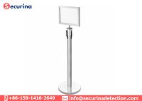China Horizontal Vertical Sign Holder Frame For Queue Barrier Stanchion Pole Racks for sale