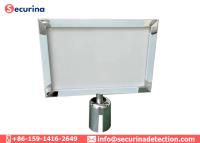 China Horizontal Vertical Sign Holder Frame For Queue Barrier Stanchion Pole Racks for sale