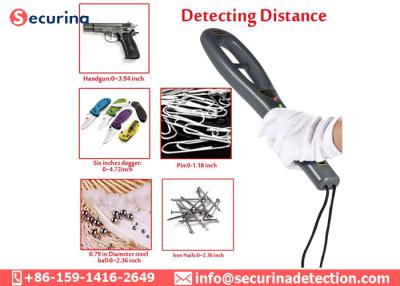 Cina Vibrazione che allarma 40hours 60mm Pin Portable Security Wand 22KhZ GC-101H in vendita