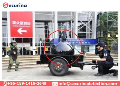 Cina nave esplosiva d'esplosione di contenimento di smaltimento di bombe di TNT 3.0kgs con quattro ruote in vendita