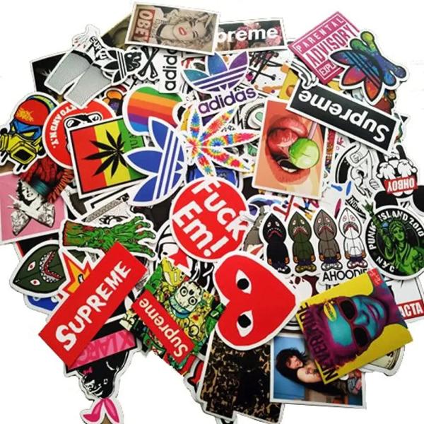 Quality Multi Color PVC Vinyl Self Adhesive Stickers Easy Peel Waterproof Customized Logo for sale