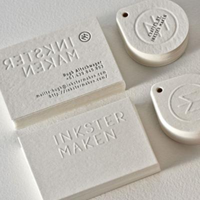 China Offset Printing Custom Luxury Business Cards With Your Own Design and Embossed Logo for sale