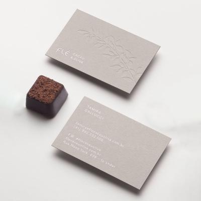China Embossed Indentation Thank You Cards on Art Paper Customized for Small Business Needs for sale