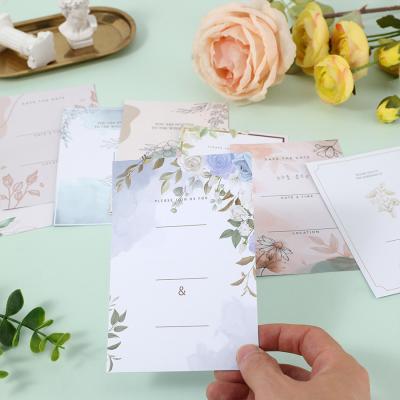 China 4x6 polegadas de impressão personalizada convites para casamentos chuveiros nupciais e festas de aniversário à venda