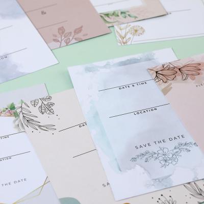 China 4x6 polegadas de impressão personalizada convites para casamentos chuveiros nupciais e festas de aniversário à venda
