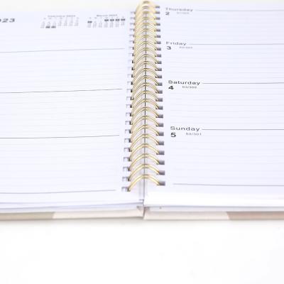 China Custom Printed Notebook Planner Refill A5 Daily Monthly Planner Hard Cover Various Size for sale