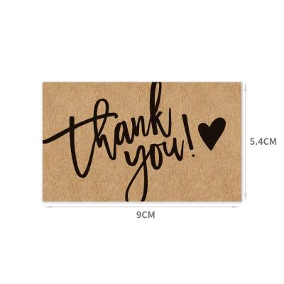 Cina Logo personalizzato Carta Kraft Appreciate Card Cartolina Stampa con UV e Offest Printing in vendita