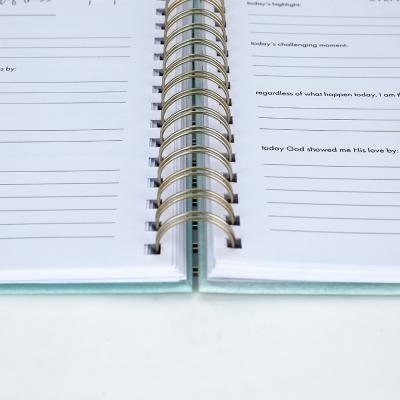 China ISO9001 Hardcover Notebook Printing A4 A5 Spiral Notebook Planner For Monthly Weekly Dairy for sale