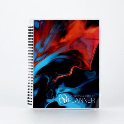 Cina 2024 Stampa su misura Weekly Planner Notebook a spirale con tasca e adesivo in vendita