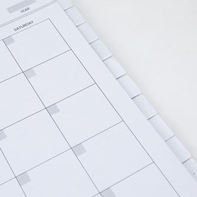 Cina 2024 Stampa su misura Weekly Planner Notebook a spirale con tasca e adesivo in vendita